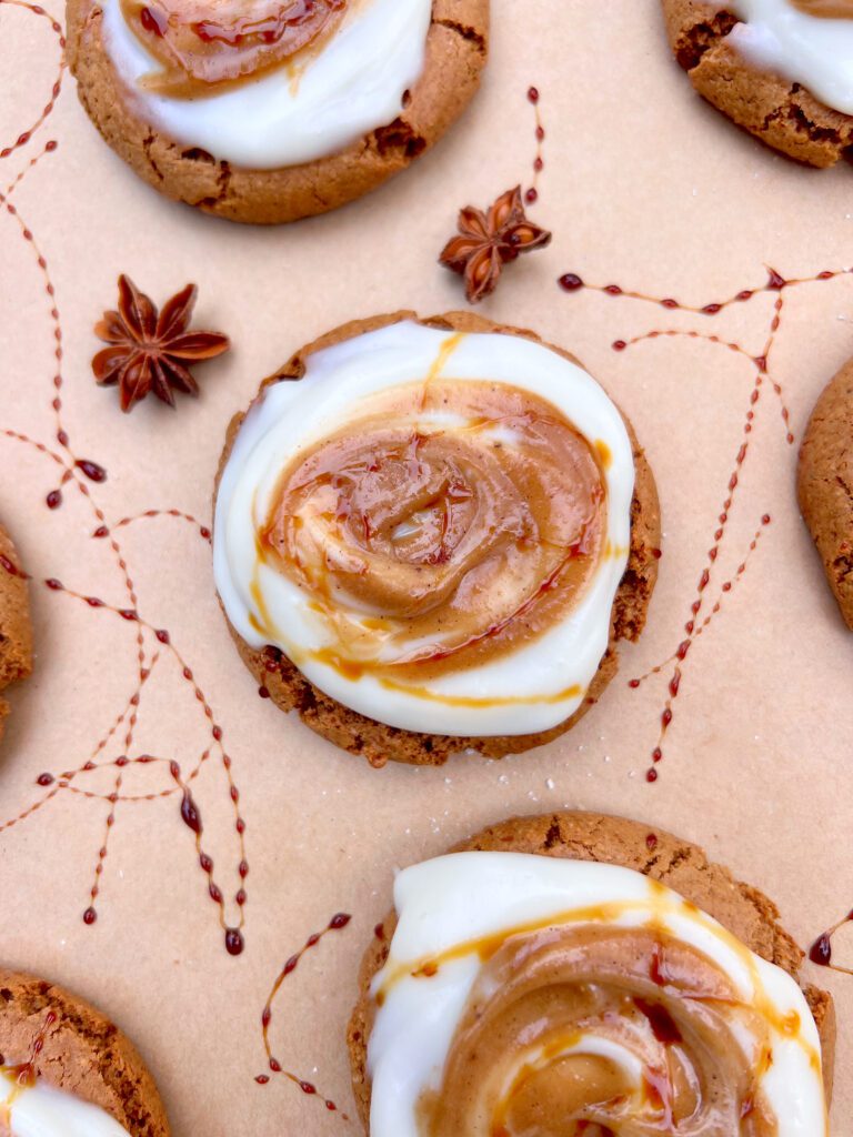Iced Gingerbread Chai Cookies - The Caramelized Life